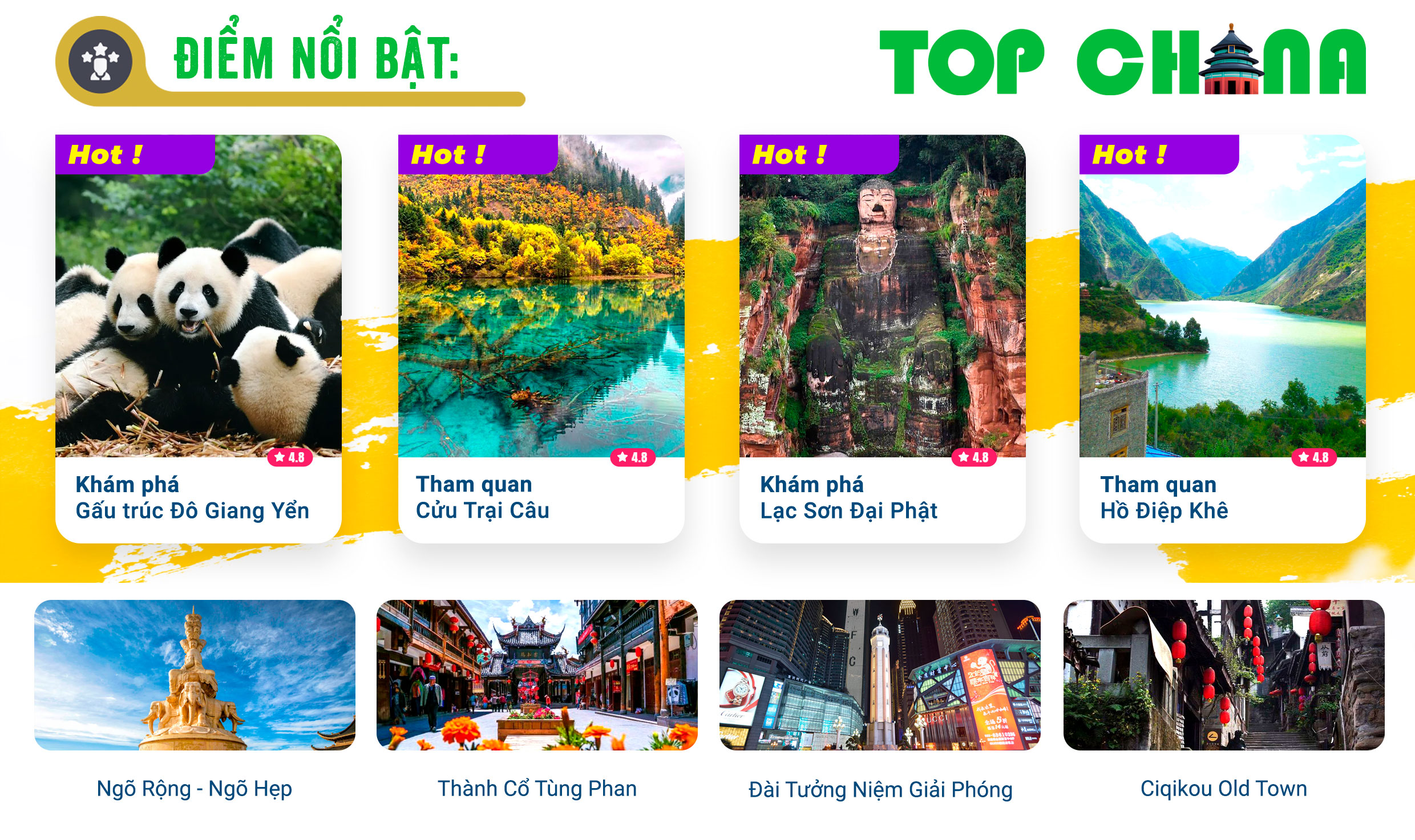 Tour Trung Quốc | Tour Trùng Khánh – Thành Đô – Nga Mi Sơn – Lạc Sơn – Cửu Trại Câu | Du Lịch ...